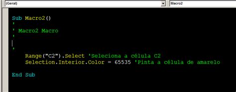 As formas de inserir comentário no código VBA Macro Excel Horas