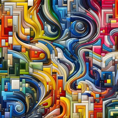 Premium Photo Vibrant Abstract Colorful Plaques Captivating Visuals