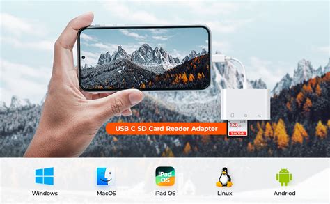 USB C SD Card Reader RayCue USB C To SD Card For IPad Mac Laptop 3 In 1 USB C Type C To USB