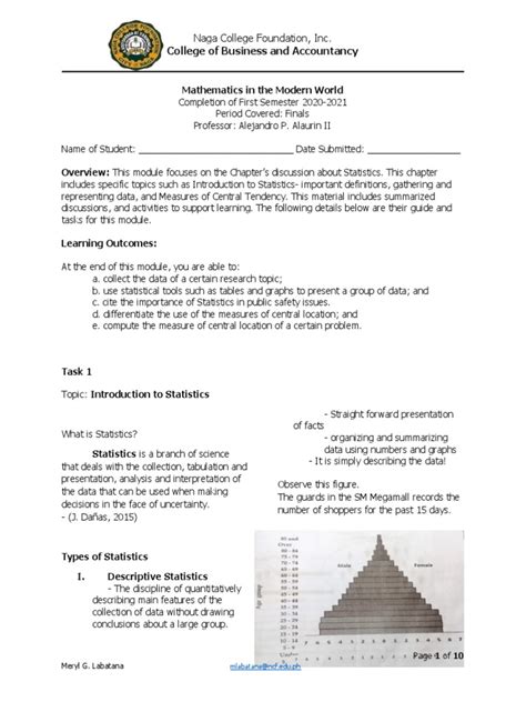 Finals Mmw Pdf Statistics Dependent And Independent Variables