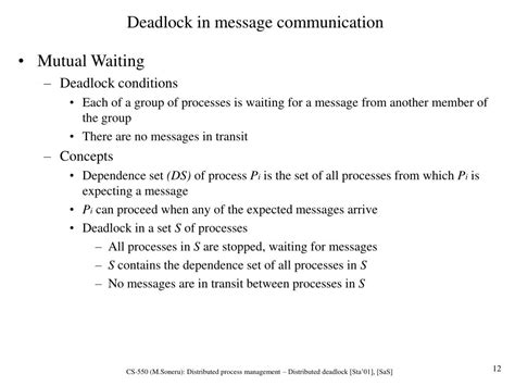 Ppt Distributed Process Management Distributed Deadlock Powerpoint