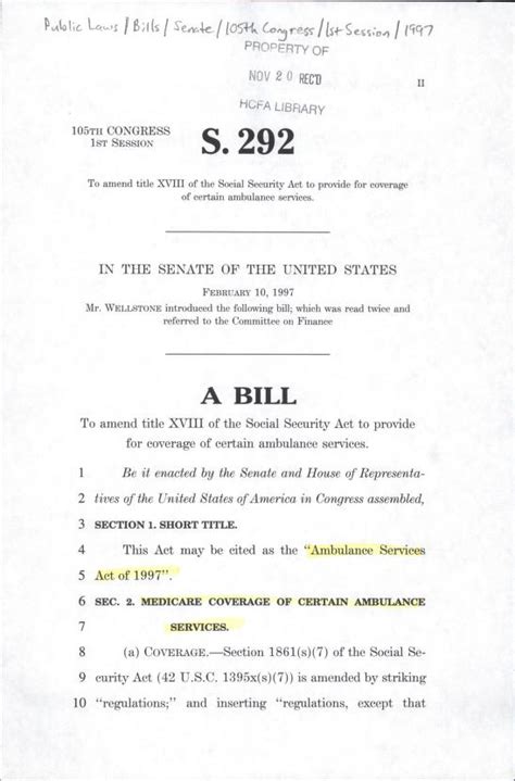 Congress Bill Template