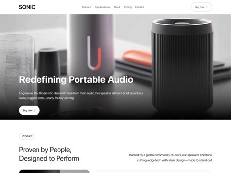 Sonic Single Product Landing Page Template Shadcn Ui Tailkits
