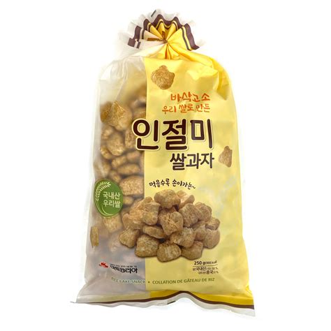 [mart Korea] Rice Cake Snack Cracker 마트코리아 바삭고소 우리 쌀로 만든 인절미 쌀과자 25