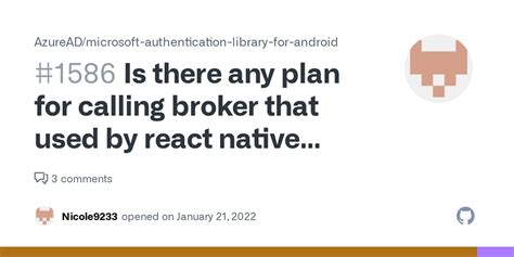Is There Any Plan For Calling Broker That Used By React Native Application Issue