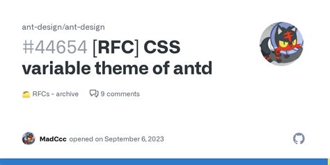 RFC CSS Variable Theme Of Antd Ant Design Ant Design Discussion GitHub