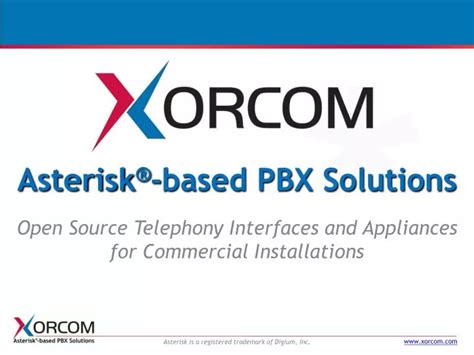 Ppt Asterisk ® Based Pbx Solutions Powerpoint Presentation Free