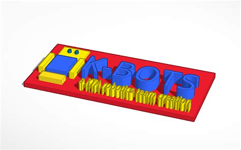 3d Design Logo 1 K Bots Tinkercad