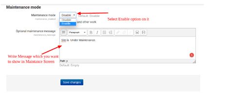Moodle Totara Different Ways To Enable Disable Maintenance Mode Webner Blogs Elearning