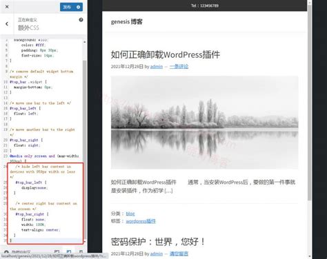 如何在genesis Framework框架中标题上添加顶栏 晓得博客 Genesis主题建站教程