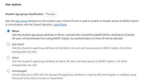 elevating user management with age group and consent provided fields in