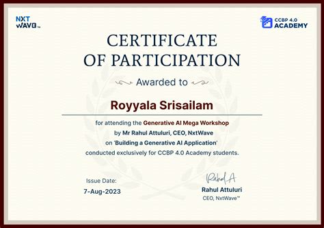 Srisailam Royyala Fellow At Nxtwaves Ccbp 40 Academy Knows Python Front End Deveelopment