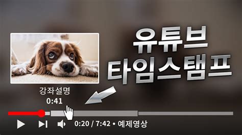 ⏱️유튜브 타임스탬프 기능유튜브 재생바 제목 나누기youtube Chapter Timestamps Feature챕터 마커