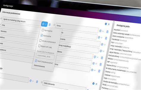 Multi Custom Fieldy Dla Działów Firma Kontakty I Leady Asari