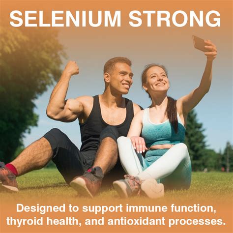 Selenium Thyroid Support Supplement 200 Mcg Of Selenium Per Serving