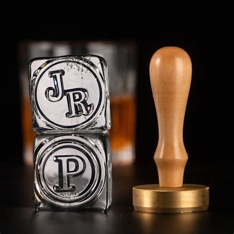 Personalized Ice Stamp Custom Ice Cube Stamp For Barice Cube Stamp