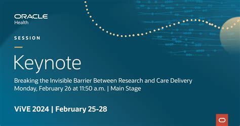 Dhavala S On Linkedin Reimagine The Future Of Health With Oracle At Vive