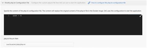 Configure A Configuration File For A PHP Application Serverless App Engine Alibaba Cloud