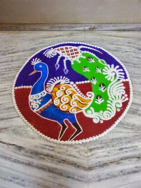 Attractive Indian Rangoli Designs For Diwali Festival
