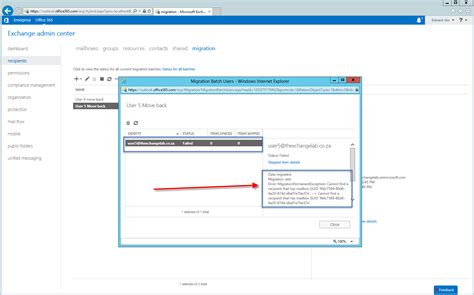 Office 365 Move A Cloud Exchange User Back To On Premise
