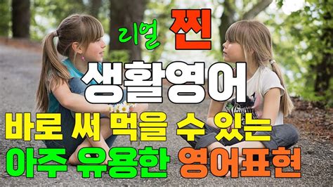 리얼 생활영어｜원어민과 일상 생활에서 바로 대화가 가능한 실전 생활 영어회화 5｜간단하고 유용 영어표현｜기초영어회화 Youtube