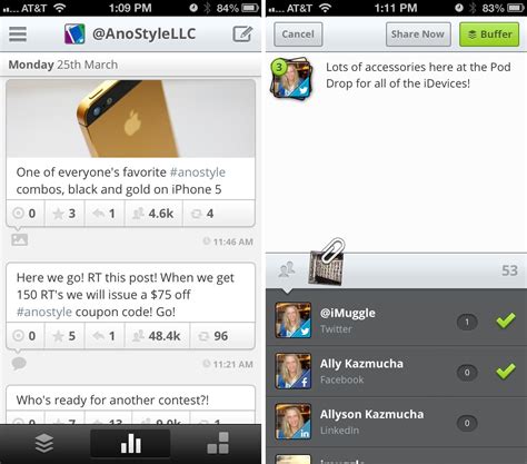 Buffer For IPhone Lets You Track Facebook And Twitter Analytics Schedule Posts And More IMore