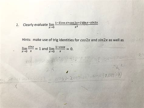 Solved Has To Be Solved Evaluating The Limits And Not With Chegg Com