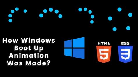 Design Windows Boot Up Animation Using HTML And CSS Code Beauty YouTube