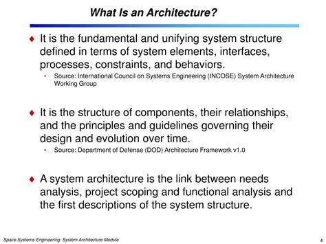 PPT System Architecture Module Space Systems Engineering Version PowerPoint Presentation