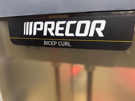 Precor Bicep Curl Exercise Machine Able Auctions