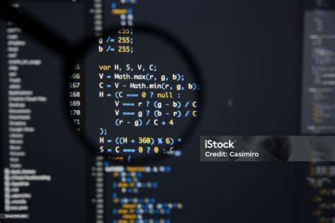 실제 자바 스크립트 코드 화면을 개발입니다 프로그래밍 워크플로 추상 알고리즘 개념입니다 근접 촬영의 자바 스크립트와 Html 코드입니다 Java 프로그래밍 언어에 대한 스톡