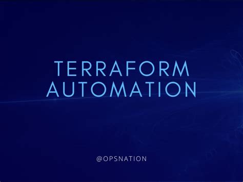 Provision Aws Cloud Infrastructure Through Terraform By Opsnation Fiverr