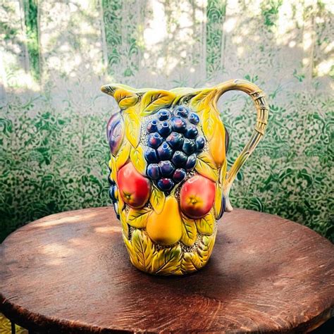 Art Deco Style Falcon Ware 465 Sylvac Vintage Decorative Fruit Embossed