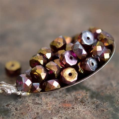 Small Glass Raspberry Beads Etsy