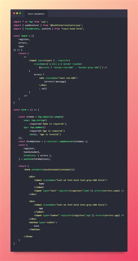 Wassim Malleh On Linkedin React Form Validation