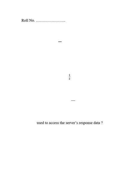 Advance Web Technologies Pdf Json World Wide Web