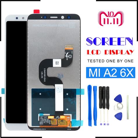 LCD For Xiaomi A2 Mi A2 Display Touch Screen Panel Digitizer With Frame Mi 6X Screen Mi6X MiA2