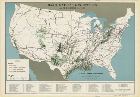 Map Of Major Natural Gas Pipelines In The United States