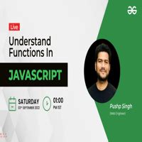 Understand Functions In Javascript Full Stack Development With React Node JS GeeksforGeeks