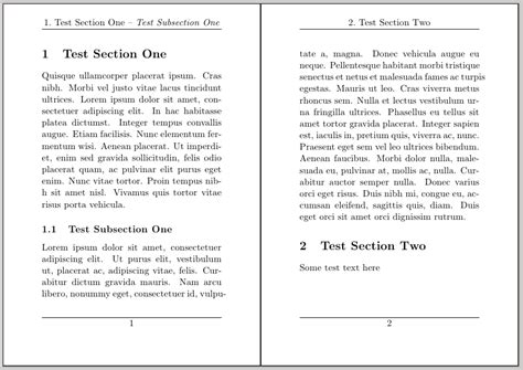 Sectioning How Do I Make A Subsection Title Visible In A Header On
