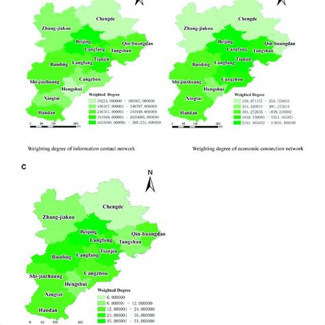 The Spatial Distribution Of Degree Centrality Download Scientific