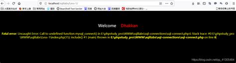 Windows安装sqlilab时遇到问题及解决办法sqlilabs Failed To Connect To Mysql Csdn博客