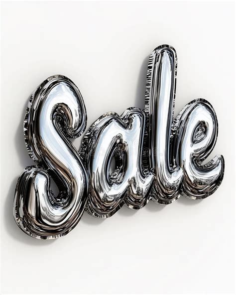 This Sleek Metallic SALE Sign Your Marketing Materials Stock Image Image Of Clear Offer