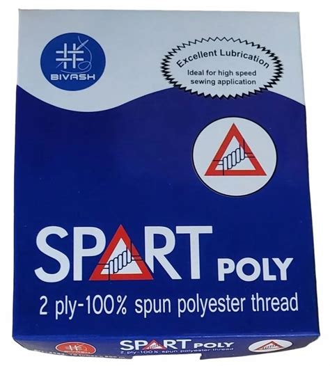Plain 800m White Spun Polyester Thread For Sewing For Rmg Packaging