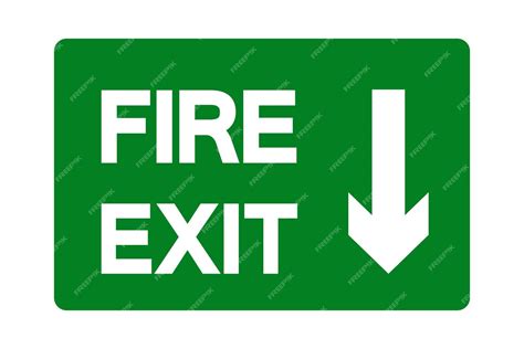 Premium Vector Emergency Exit Symbol Isolate On White Backgroundvector Illustration Eps10