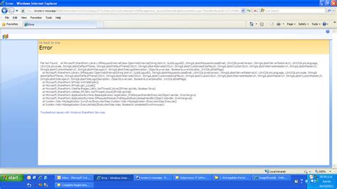 File Not Found Custom Action Sharepoint 2007 Stack Overflow