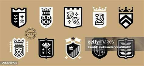 1 893 Crest Logo Elements High Res Illustrations Getty Images
