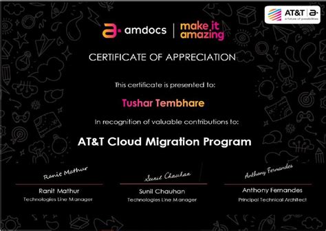Tushar Tembhare On Linkedin Amdocs Makeitamazing
