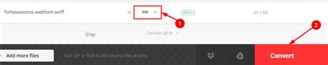 Converting Woff To Ttf Otf Format