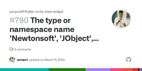 The Type Or Namespace Name Newtonsoft Jobject And Jtoken Could Not Be Found · Issue 790